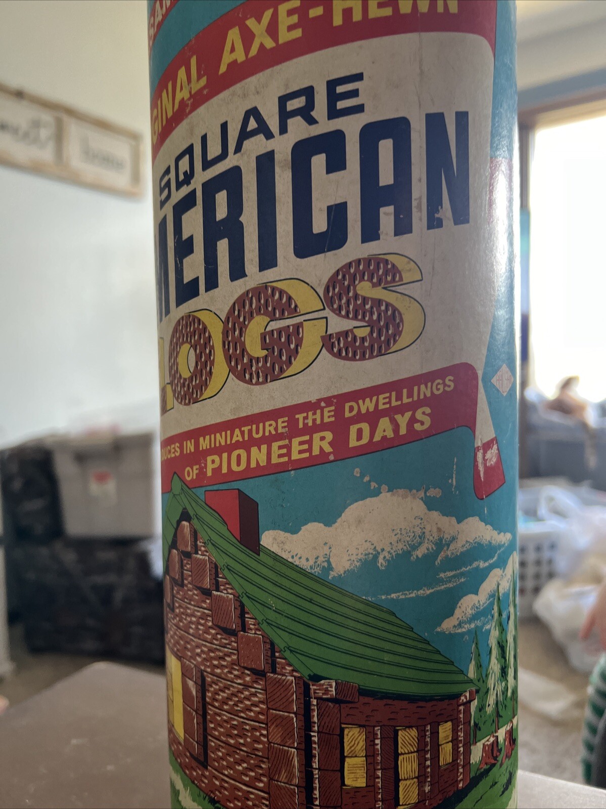 RARE Vintage Halsam American Logs Set 815 103 Pieces Original Box W ...