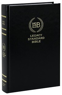 Legacy Standard Single-Column Text Bible---hardcover, black ...