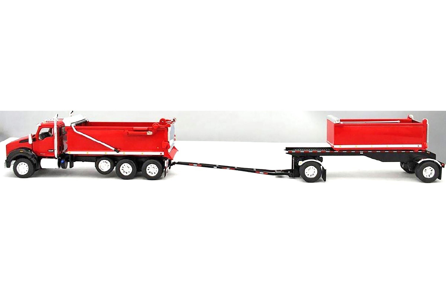 First Gear 60-1181 Kenworth T880 Rogue Dump Truck w/Transfer Dump - Red ...