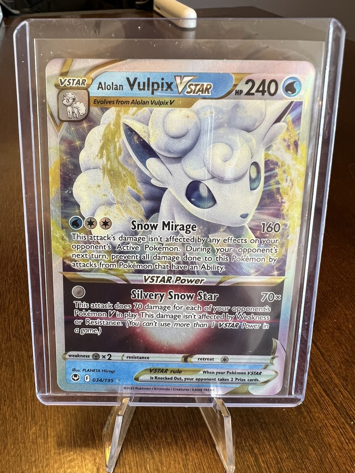 Alolan Vulpix VSTAR - 034/195 - Silver Pokemon Card🔥🔥 | eBay