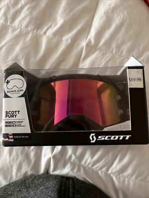 Scott USA Fury Goggle Multi-Colors Works Lens Motocross Off-Road MX/ATV ...