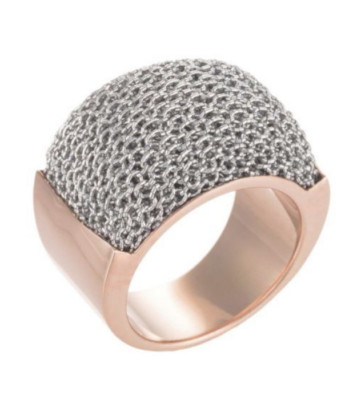Adami And Martucci W1003 Womens Rose Gold Silver Mesh Ring Sz 6 | eBay