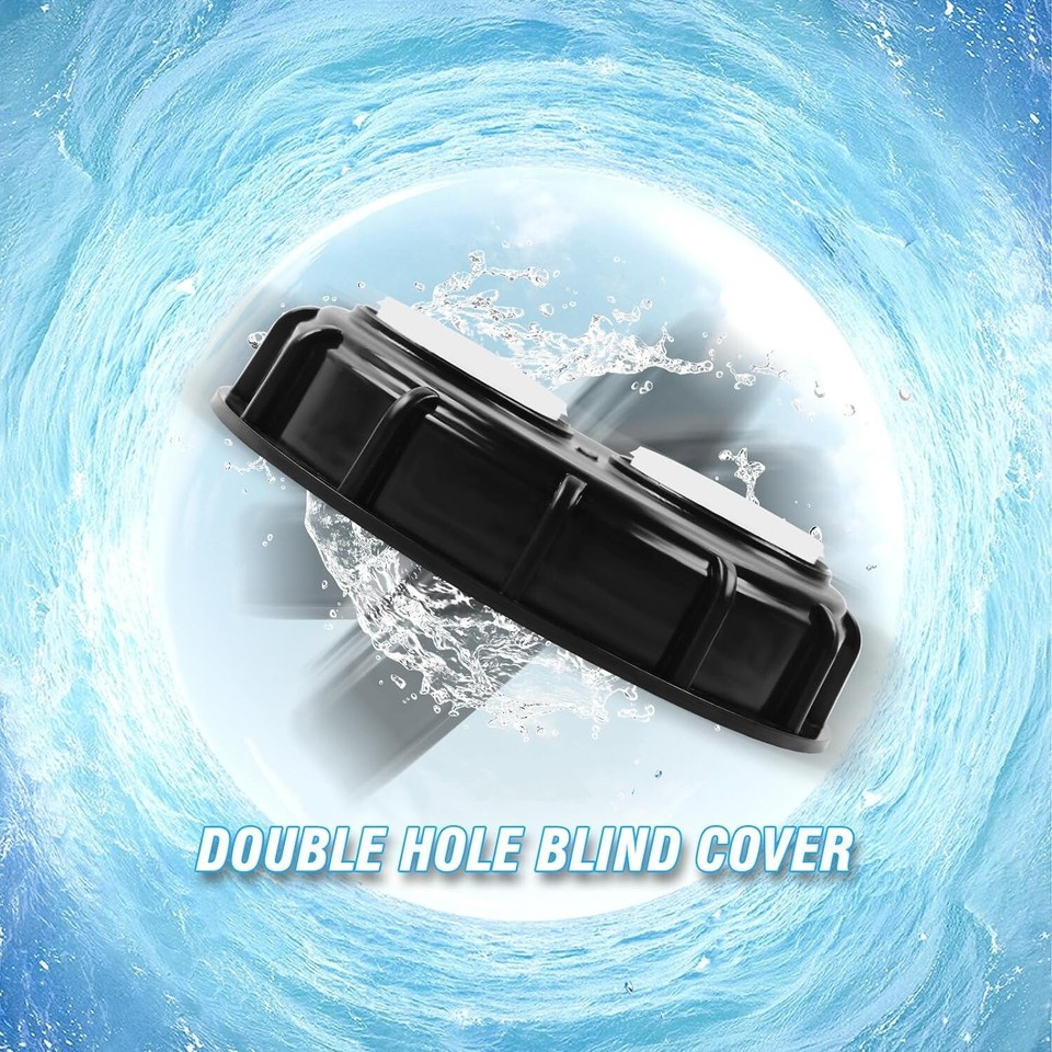 2 Pcs IBC Tote Lid Cover, 6.5 Heavy Duty IBC Tank Water Liquid Storage ...