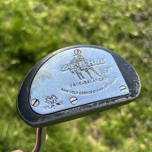 Ram Zebra Face-Balanced Putter RH 35" Step Steel Made In USA | eBay