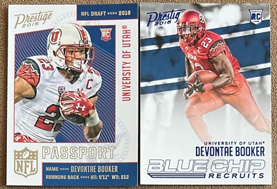 Devontae Booker 2016 Panini Prestige Rookie Lot Passport + Blue Chip Inserts NFL | eBay