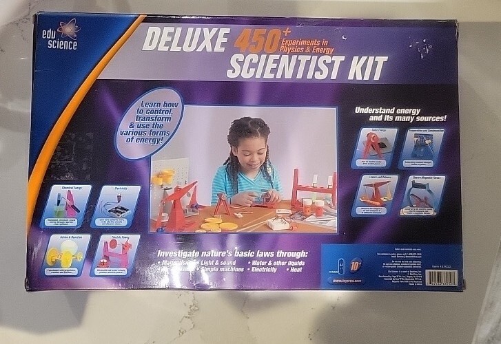 Edu Science Deluxe 450+ Experiments In Physics & Energy Scientist Kit ...