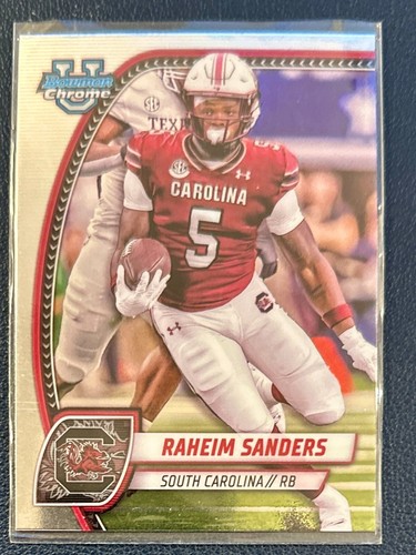 Raheim Sanders 2024 Bowman University Chrome Rookie RC #148 South ...