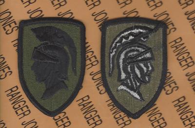 US Army Sentinal Systems Command OD Green & Black BDU uniform patch m/e ...