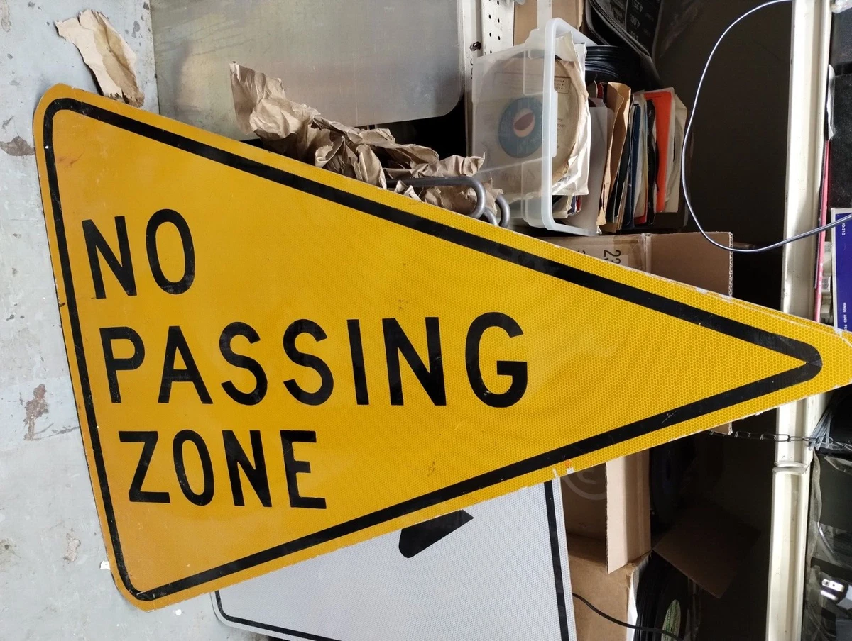 No Passing Zone Sign