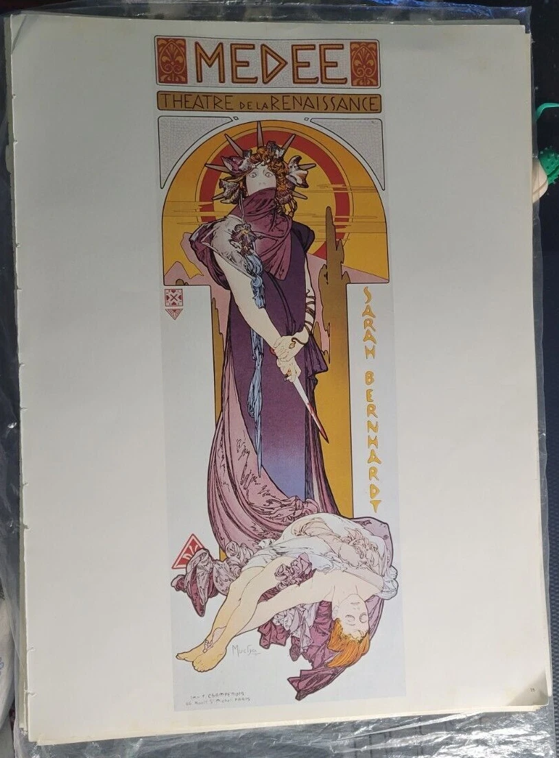 Alphonse Mucha Sarah Bernhardt Medee
