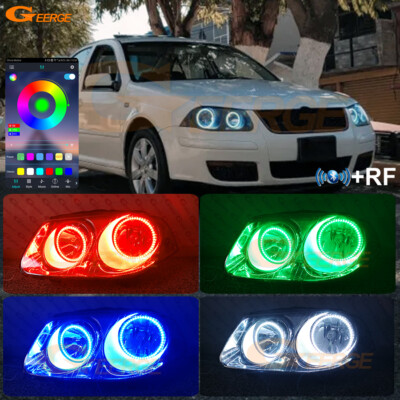 For Volkswagen VW Jetta City Multi Color RGB LED Angel Eyes Kit ...