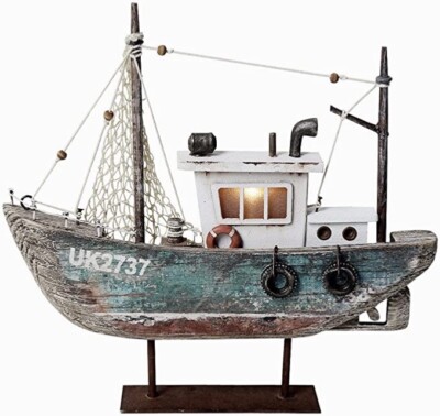 Decorative Sail Boats Decor with Lights Nautical Decor Rustic Beach ...