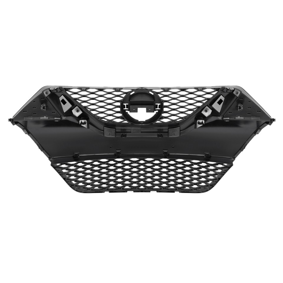 For 2016-2018 2017 Nissan Maxima Front Upper Grille Full Gloss Black ...