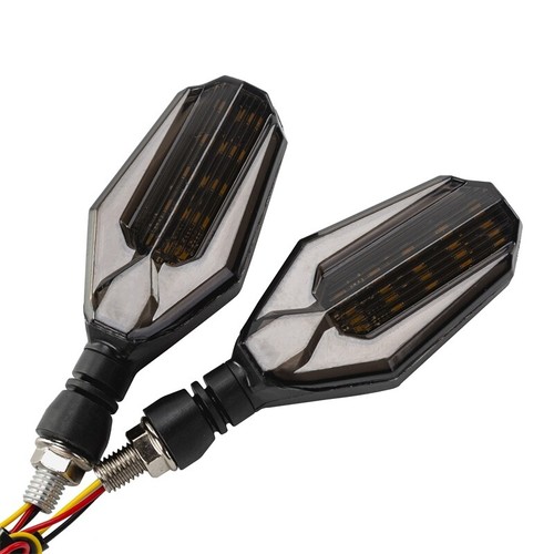 Motorcycle Scooter LED Turn Signal Light Yellow Indicator Universal Fit ...