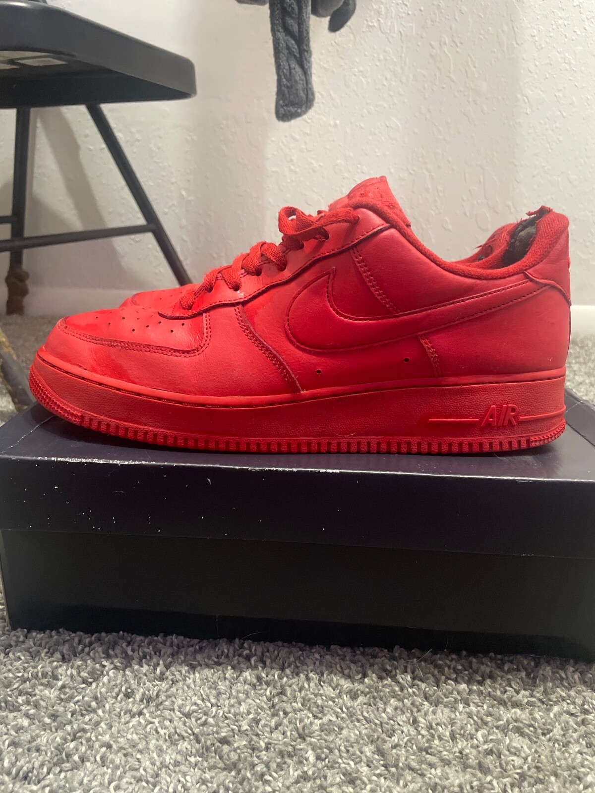 Size 12 - Nike Air Force 1 Low Triple Red 194274696059 | eBay