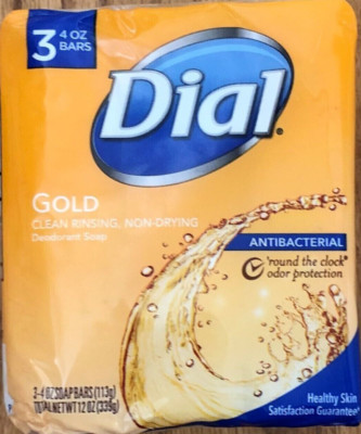 Dial (Pack of 3) Gold Antibacterial, Deodorant Soap Bar 4 OZ EACH NEW ...