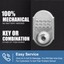 New Keyless Mechanical Stainless Steel 304 Door Lock Digital Code Entry ...