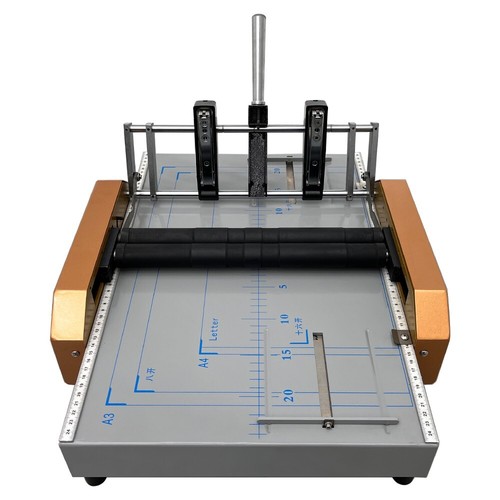 110V Binding Machine Folding Machine Automatic Booklet Maker with Ruler ...
