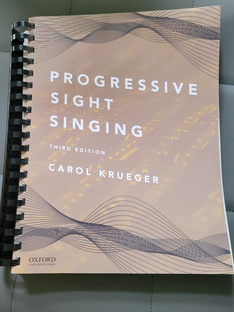 Progressive Sight Singing by Carol Krueger (2016, Spiral) for sale ...