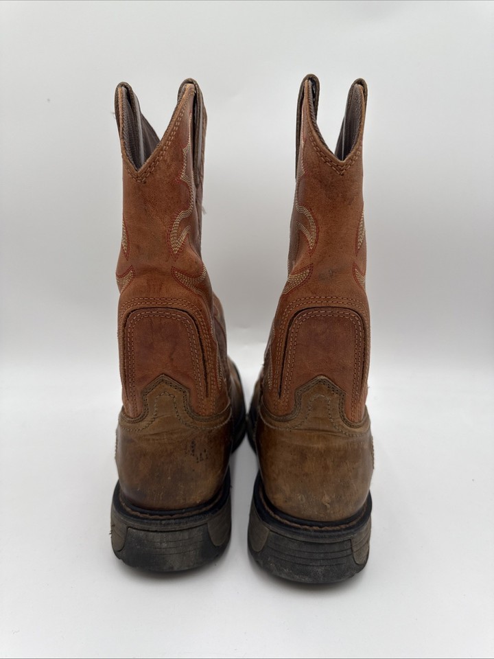ARIAT WORKHOG BROWN LEATHER WESTERN WORK BOOTS #10005886 MEN'S 11D | eBay