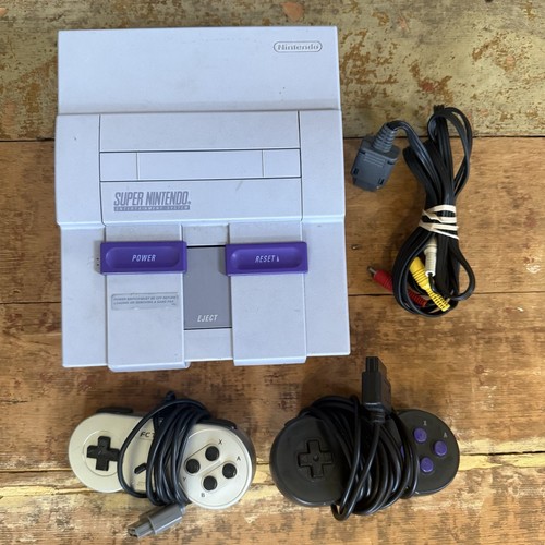 Super Nintendo Entertainment System SNES Console SNS-001 V Bundle ...