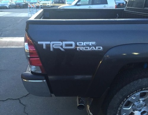 2016-2021 Toyota Tacoma TRD Off-Road Bedside Decal Silver/Gray ...
