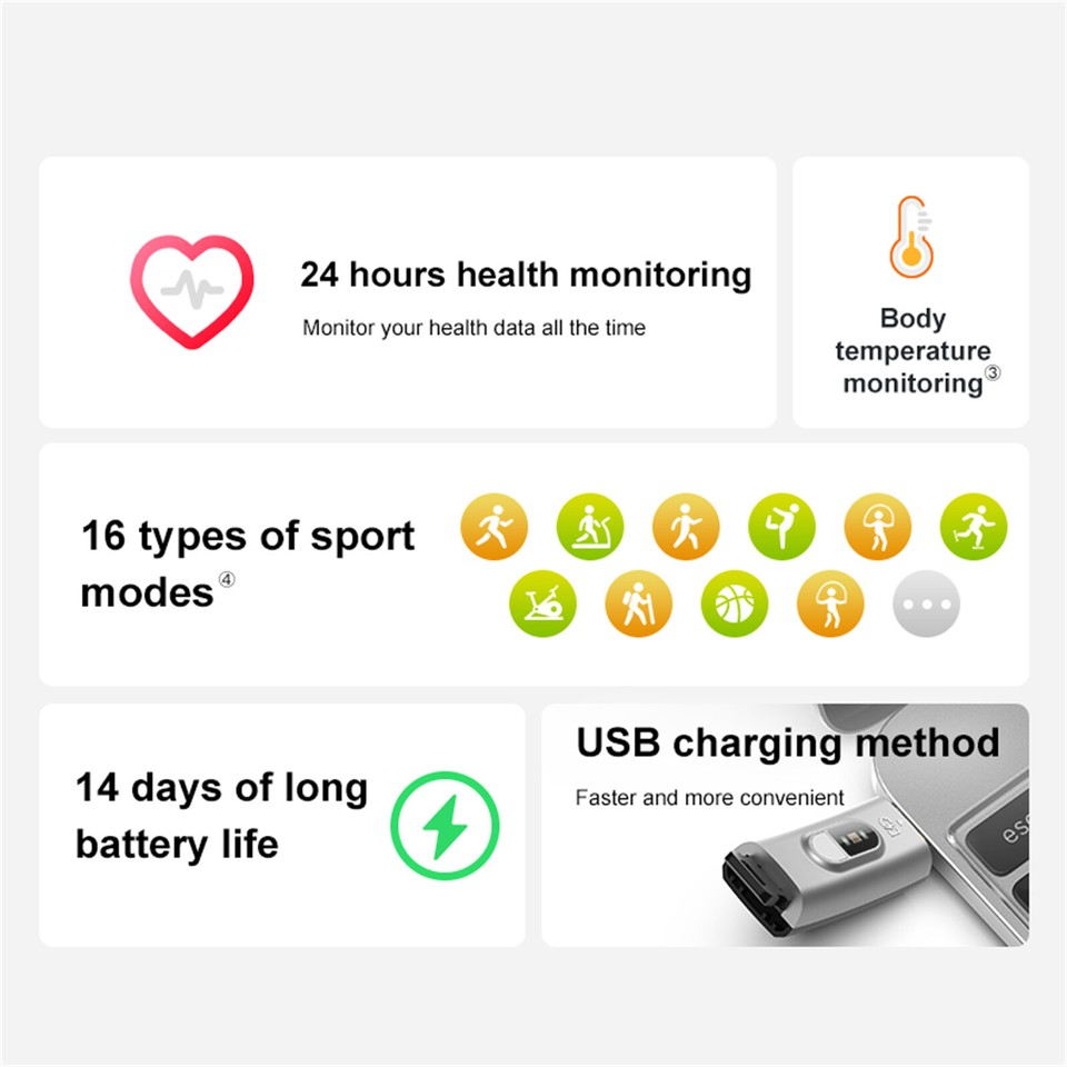 Fitness Activity Tracker Blood Pressure Heart Rate Sport Fitbit Smart ...