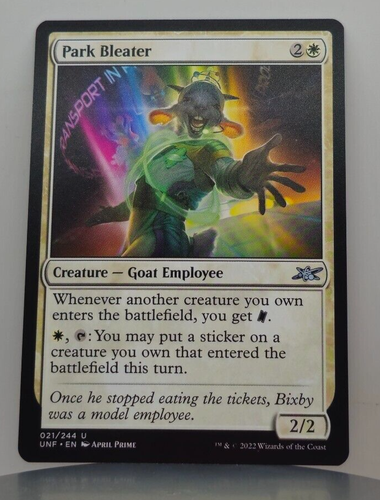 Park Bleater - Unfinity - UNF - 21/244 - MTG | eBay