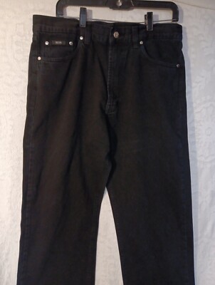 HUGO BOSS ALABAMA CORD Jeans / Pants W36 L32 - Black Men’s 31 Inseam ...