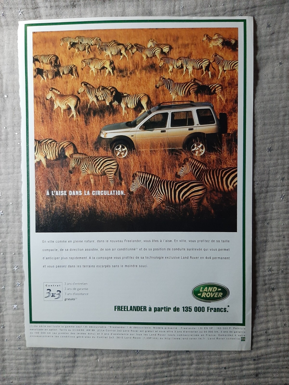 Pub de presse ancienne Land Rover de 1999 - Old paper advertisement | eBay