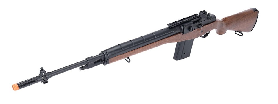 AGM M14 SOCOM Airsoft DMR AEG Rifle-BLACK/FAUX WOOD/OD GREEN | eBay