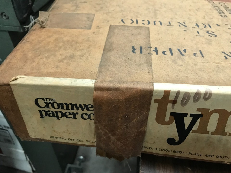 Cromwell Letterpress Tympan Paper-- 14-3/4 x 20" Width -- .003" Caliper ...