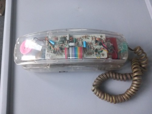 1980s/90s Vintage Clear Transparent Trim Telephone | eBay