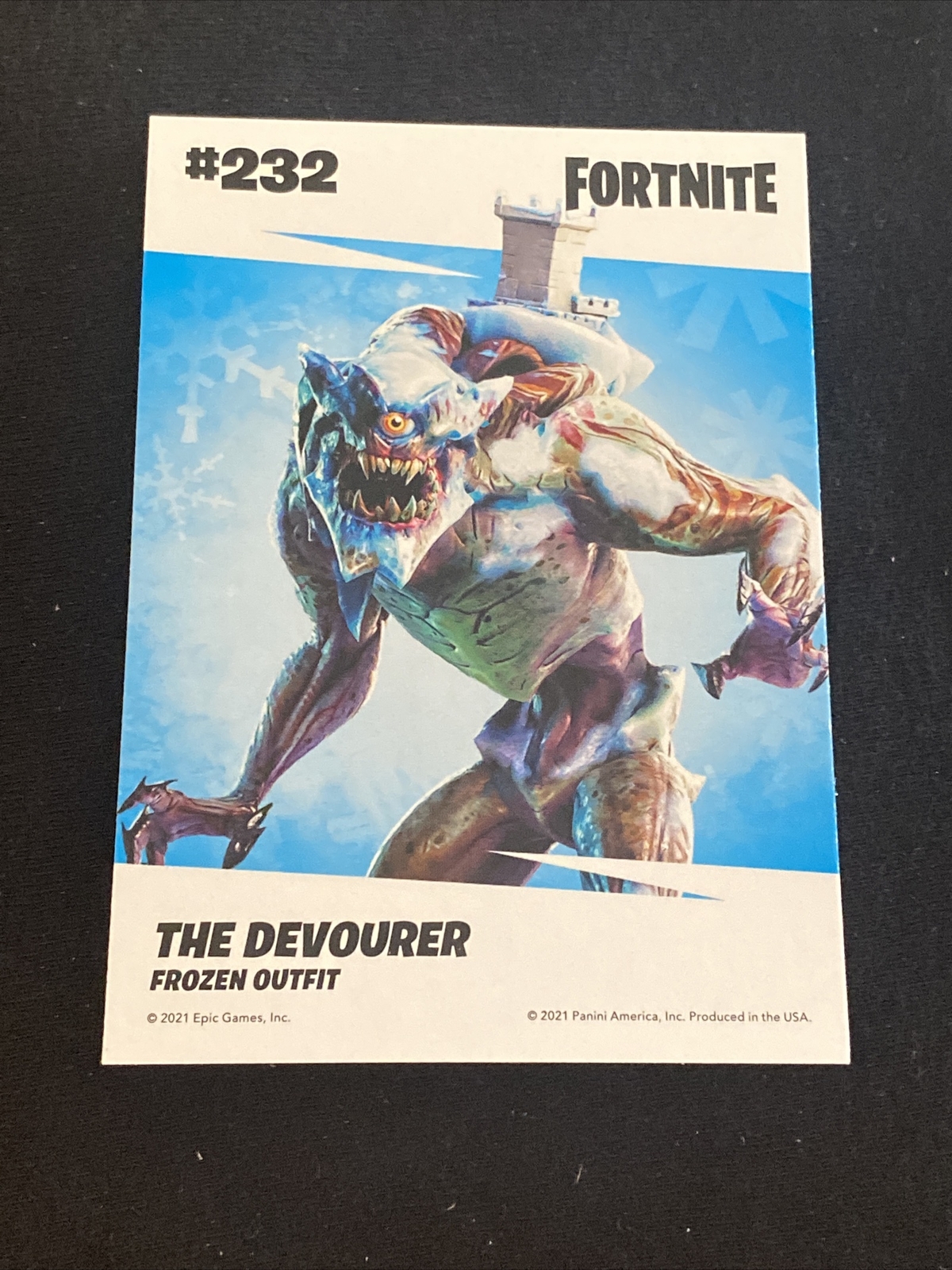 2021 Panini Fortnite Series 3 Holo Foil The Devourer #232 Frozen Outfit ...