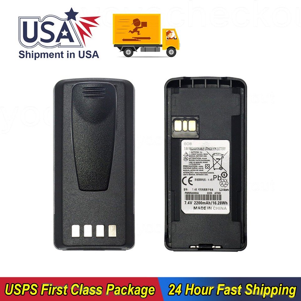 New PMNN4080A PMNN4081 Battery for Motorola CP185 EP350 P145 P165 P185 ...
