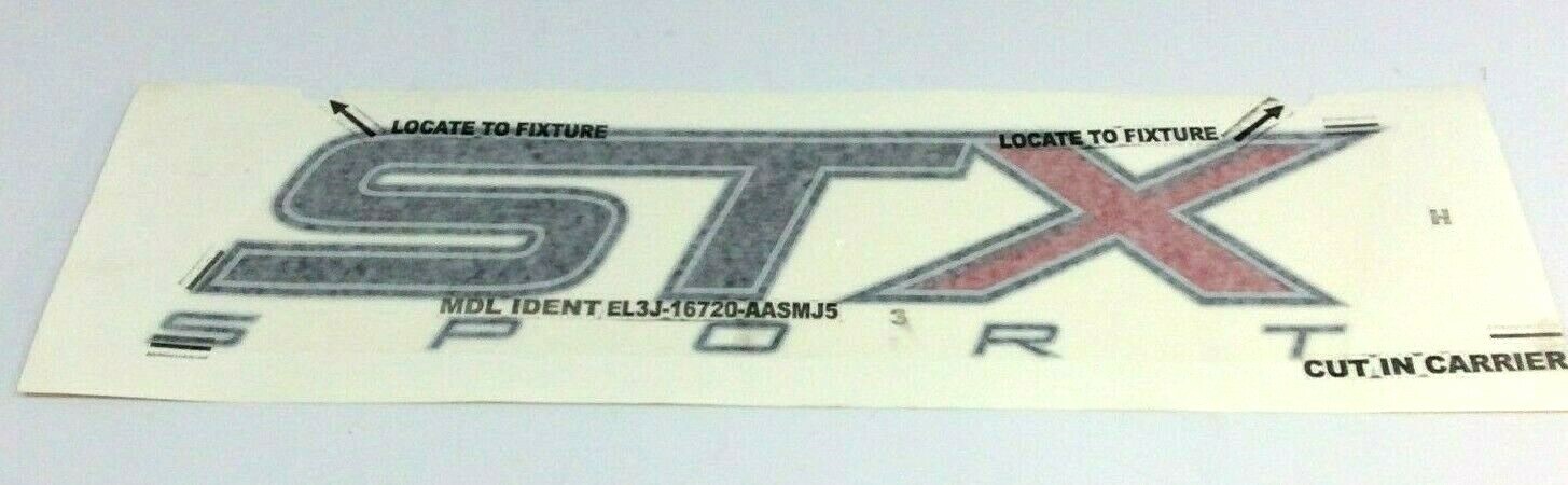 2014 Ford F-150 STX Sport Gray Black Red Bedside Appearance Decal ...