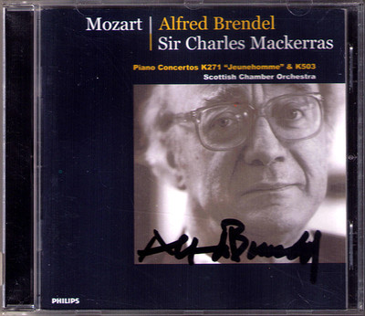 Alfred BRENDEL Signiert MOZART Piano Concerto 9 25 Charles MACKERRAS CD ...