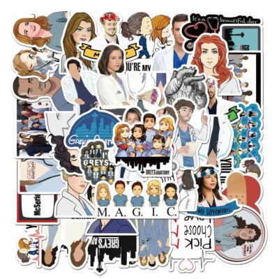 GREYS ANATOMY Vinyl Sticker [B] GREY-SLOAN MEMORIAL Meredith~Water ...
