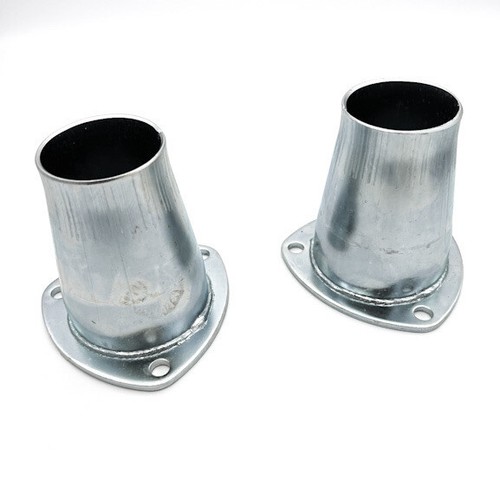 Pair Steel Welded Header Reducer Collectors 3" Inlet x 2-1/4" Outlet ...