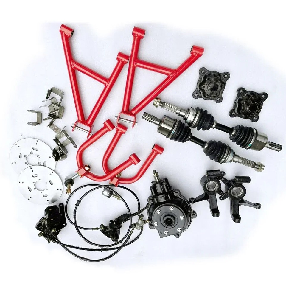 Buggy ATV Quad Kart Suspension Swing A Arm Upper/Lower Steering Knuckle ...