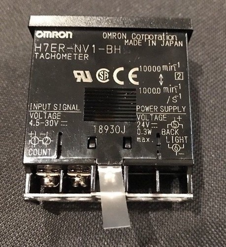 Omron H7ER-NV1-BH Tachometer - 5 Digit with backlight - Black Panel ...