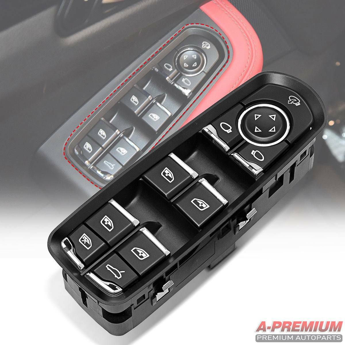 A-Premium 1x Master Power Window Switch for Porsche Cayenne 11-19 Macan ...