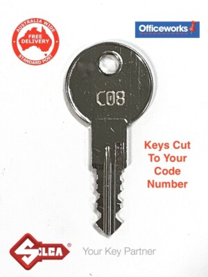 OFFICEWORKS, STILFORD, WT, WANGTONG Filing Cabinet Lock Keys. -Key Cut ...