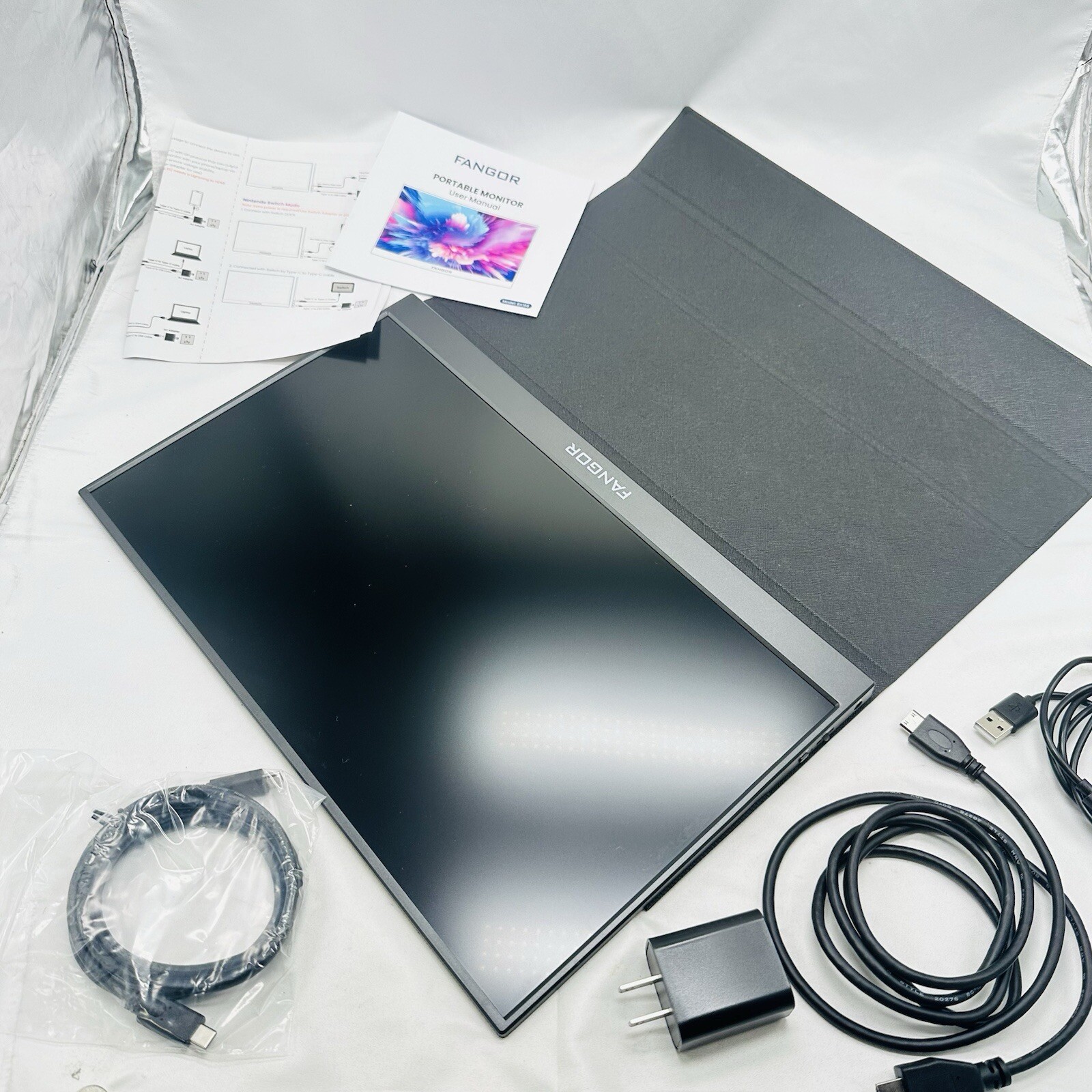 FANGOR Portable Monitor, 15.6" 1080P Ultra-Slim HDR IPS Computer Gaming ...