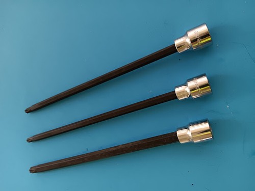 Set (3) Torx 8 INCH Extra Long Tools 3/8 Drive T10, T15 & T20 | eBay