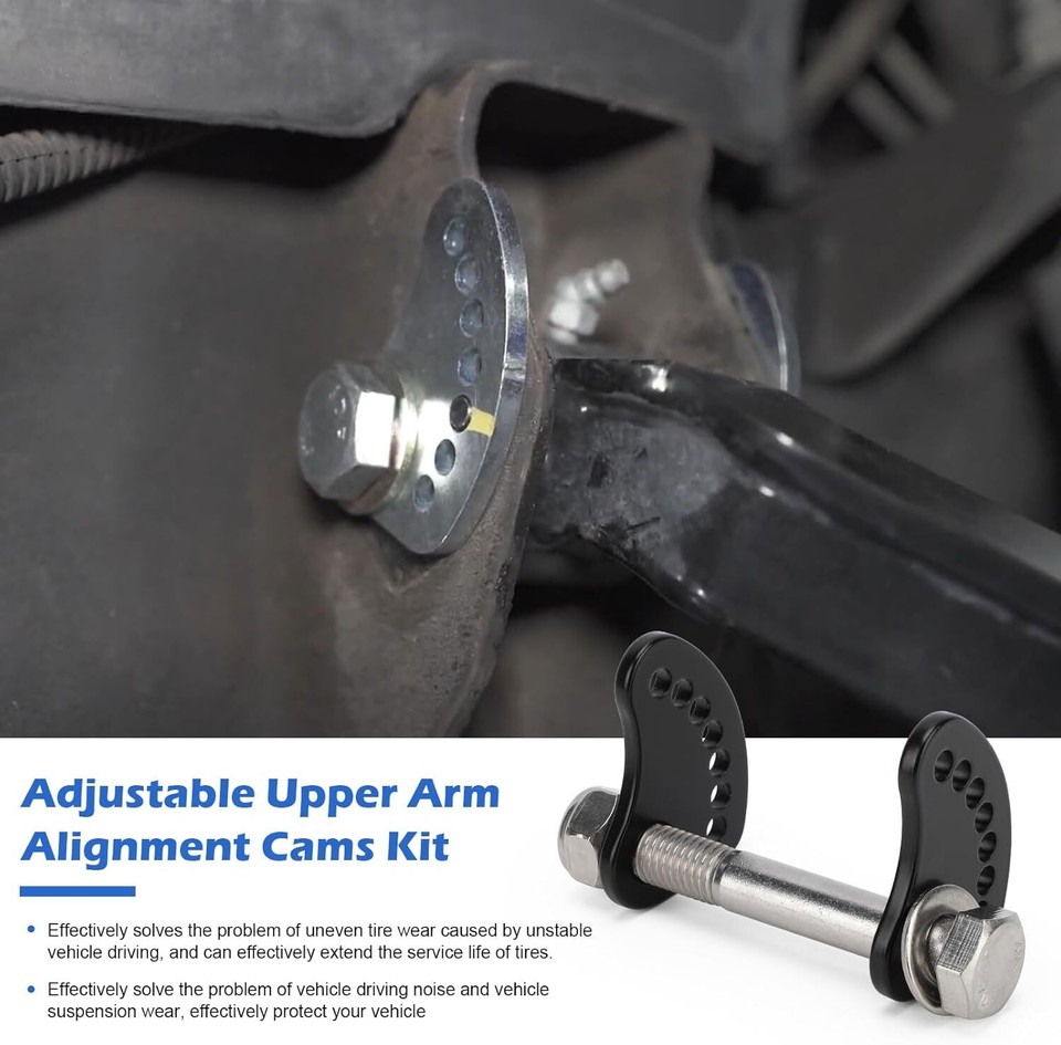 Camber Lock Alignment Fix Upper Arm Cam Bolt Kit For Chevy Silverado ...
