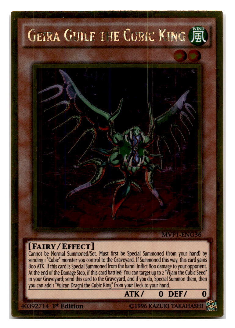 Geira Guile the Cubic King #MVP1-ENG36 Gold Edition tcg | eBay