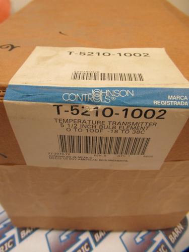Johnson Controls T-5210-1002, Temperature Transmitter- NEW-B | eBay