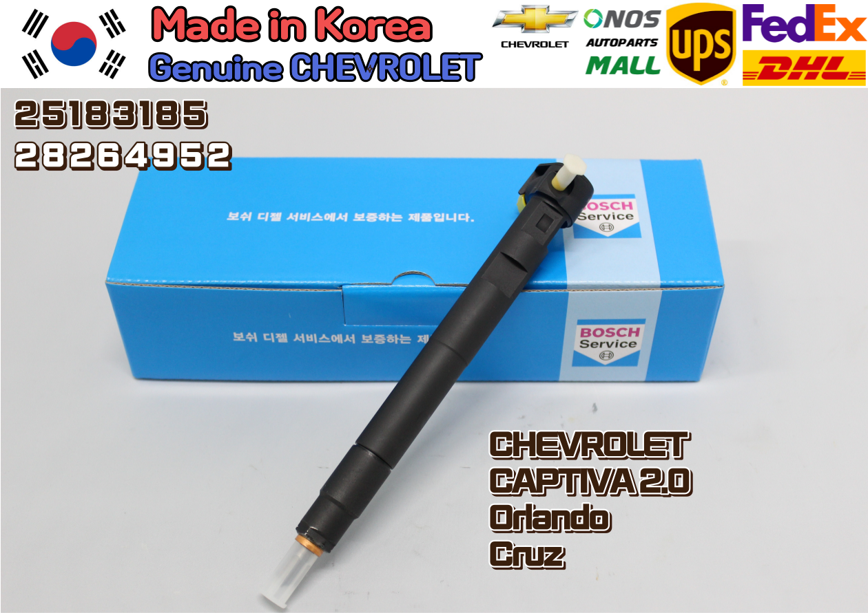 Chevrolet Orlando fuel injector delphi 25183185/ 28264952 genuine 2.0 ...
