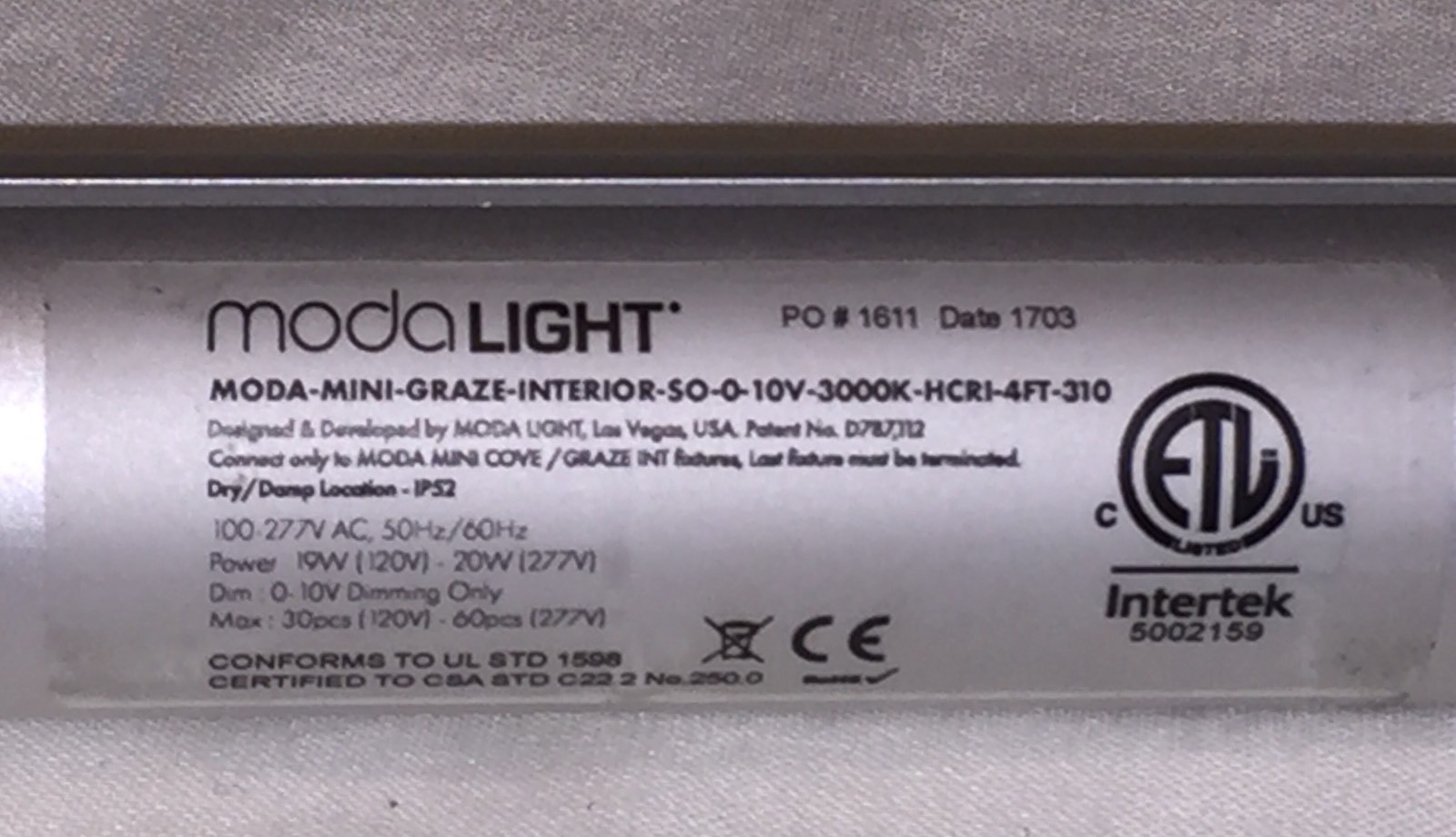 ModaLight 4' Moda Mini Graze Mini Cove Premium LED Linkable Bar Light ...